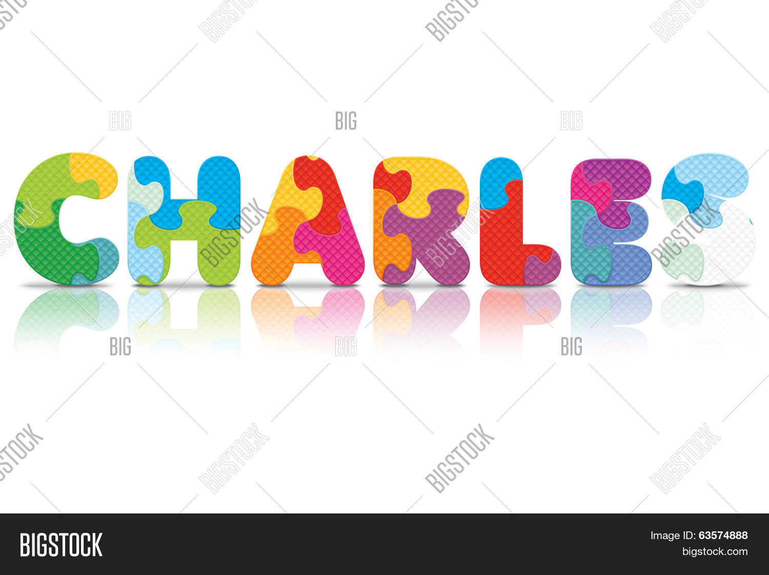 CHARLES Written Vector & Photo (Free Trial) | Bigstock