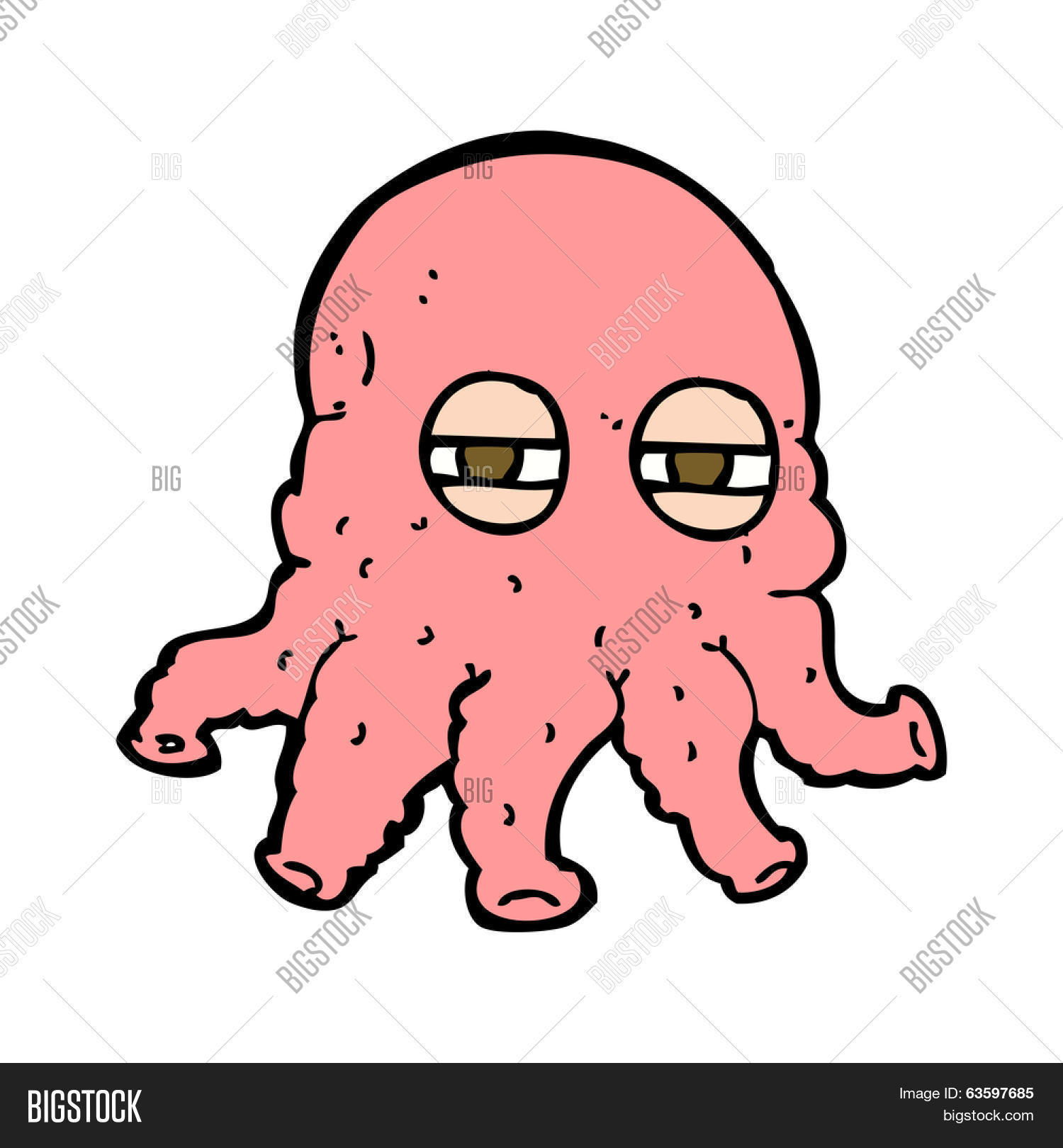 Cartoon Alien Face Vector & Photo (Free Trial) | Bigstock