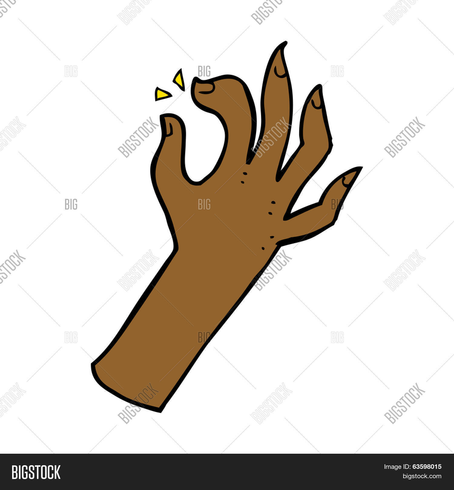 Cartoon Hand Symbol Vector & Photo (Free Trial) | Bigstock