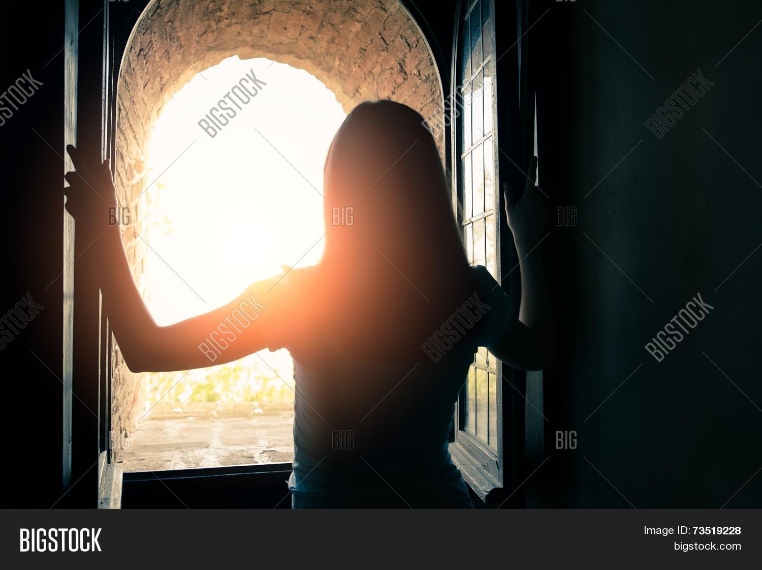 Woman Opens Windows Image & Photo (Free Trial) | Bigstock