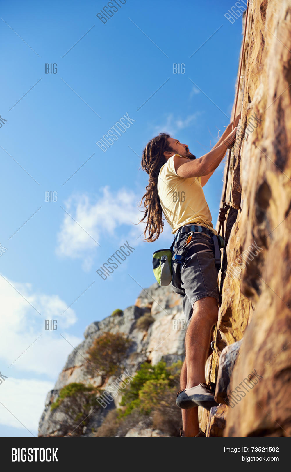 Rockclimbing Guy Image & Photo (Free Trial) | Bigstock