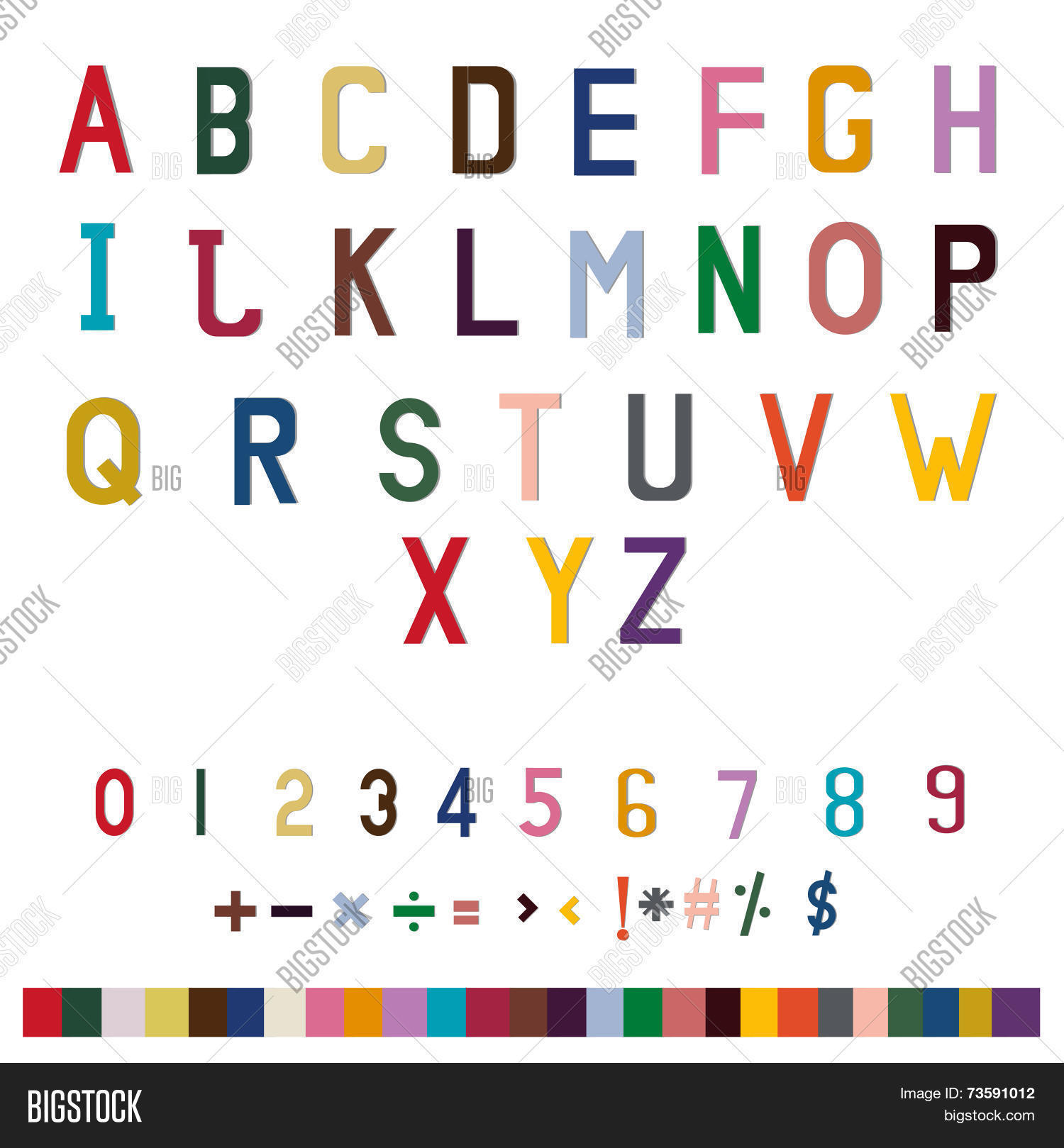 Alphabet, Figure Vector & Photo (Free Trial) | Bigstock