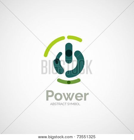 Power Button Logo Vector & Photo (Free Trial) | Bigstock