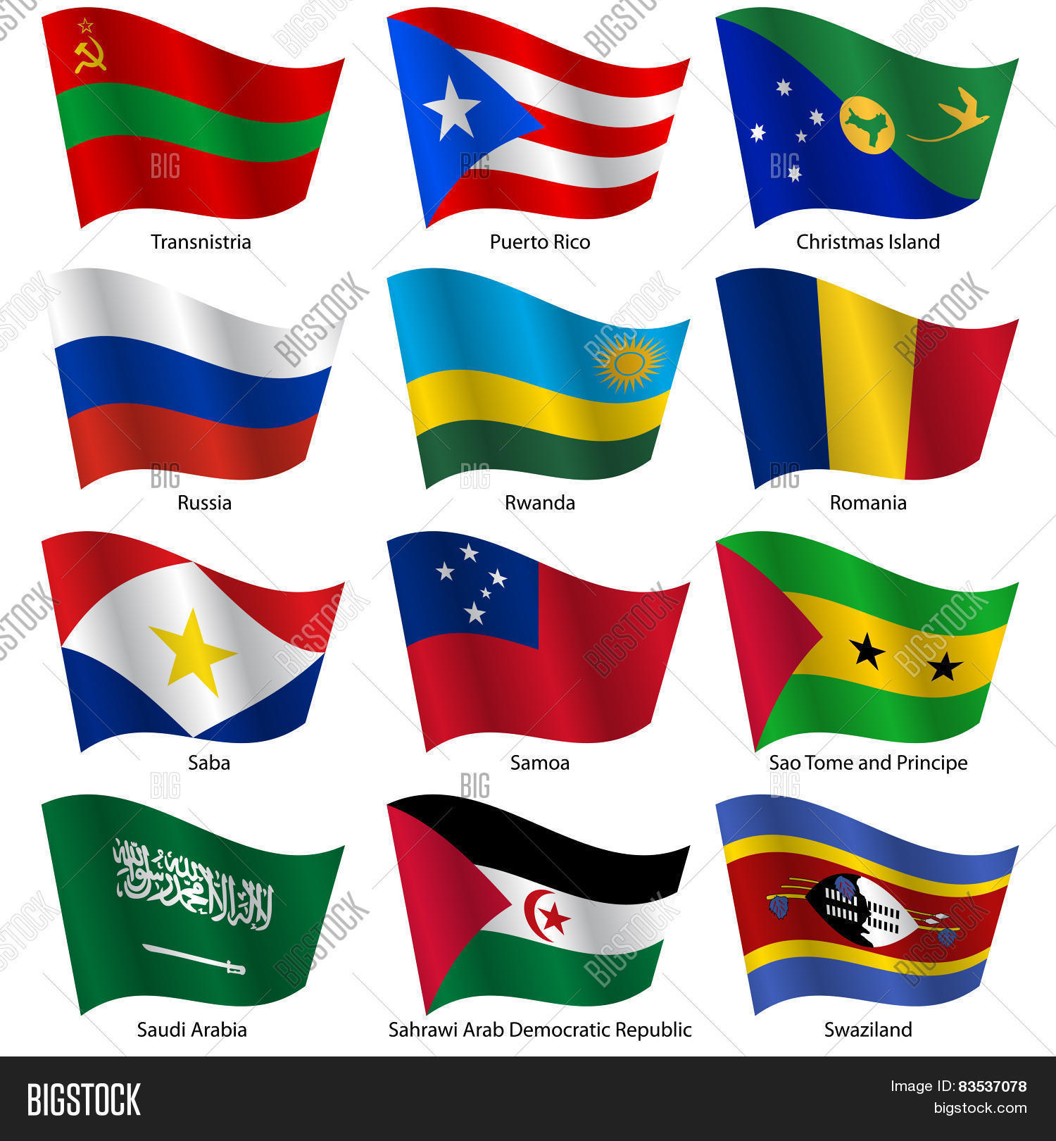 Set Flags World Vector & Photo (Free Trial) | Bigstock