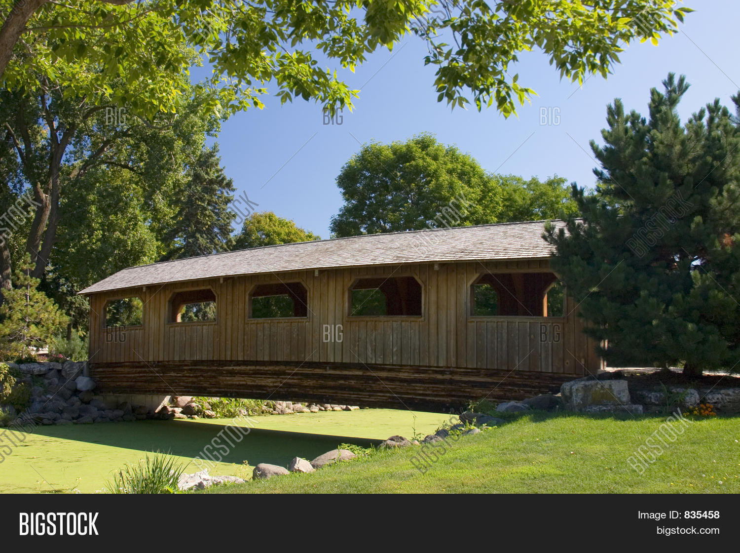 Covered Footbridge Image & Photo (Free Trial) | Bigstock