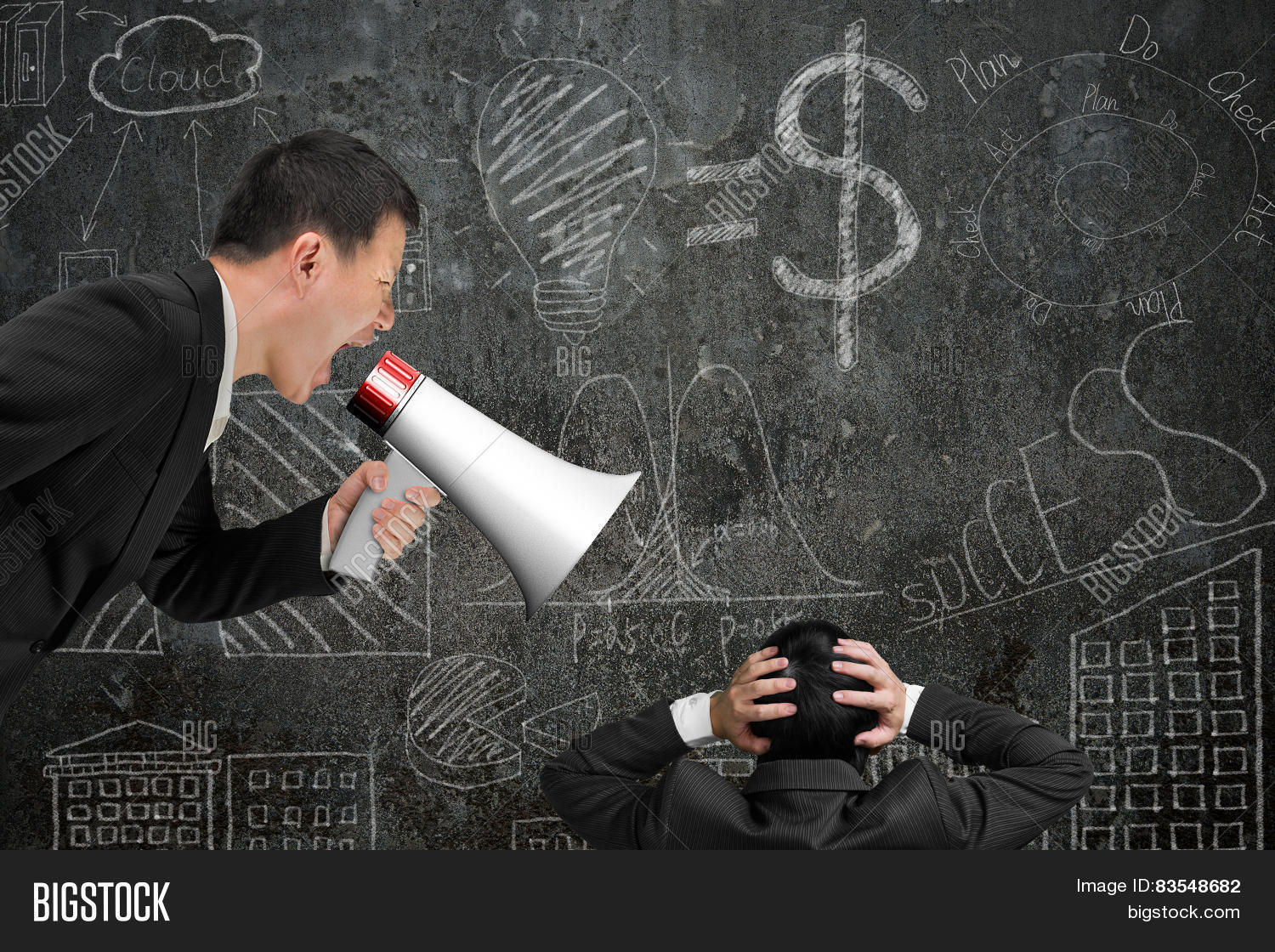 Boss Using Megaphone Image & Photo (Free Trial) | Bigstock