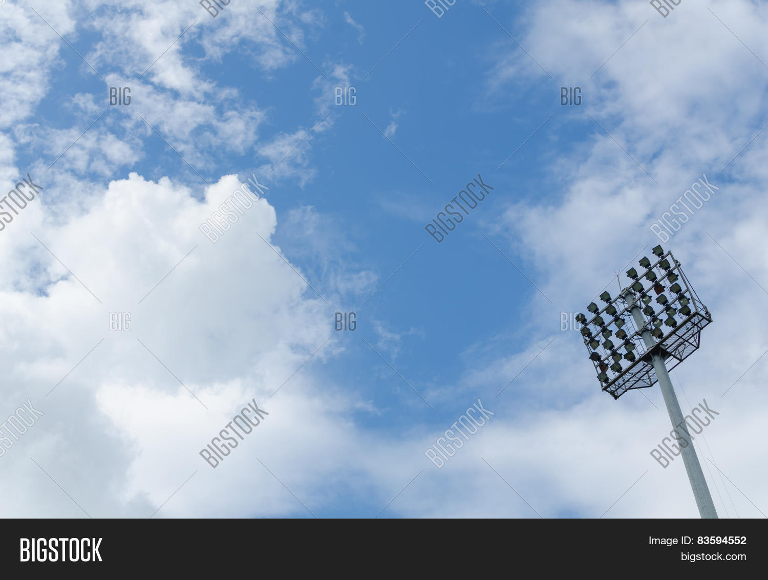 Spot Light Tower Blue Image & Photo (Free Trial) | Bigstock