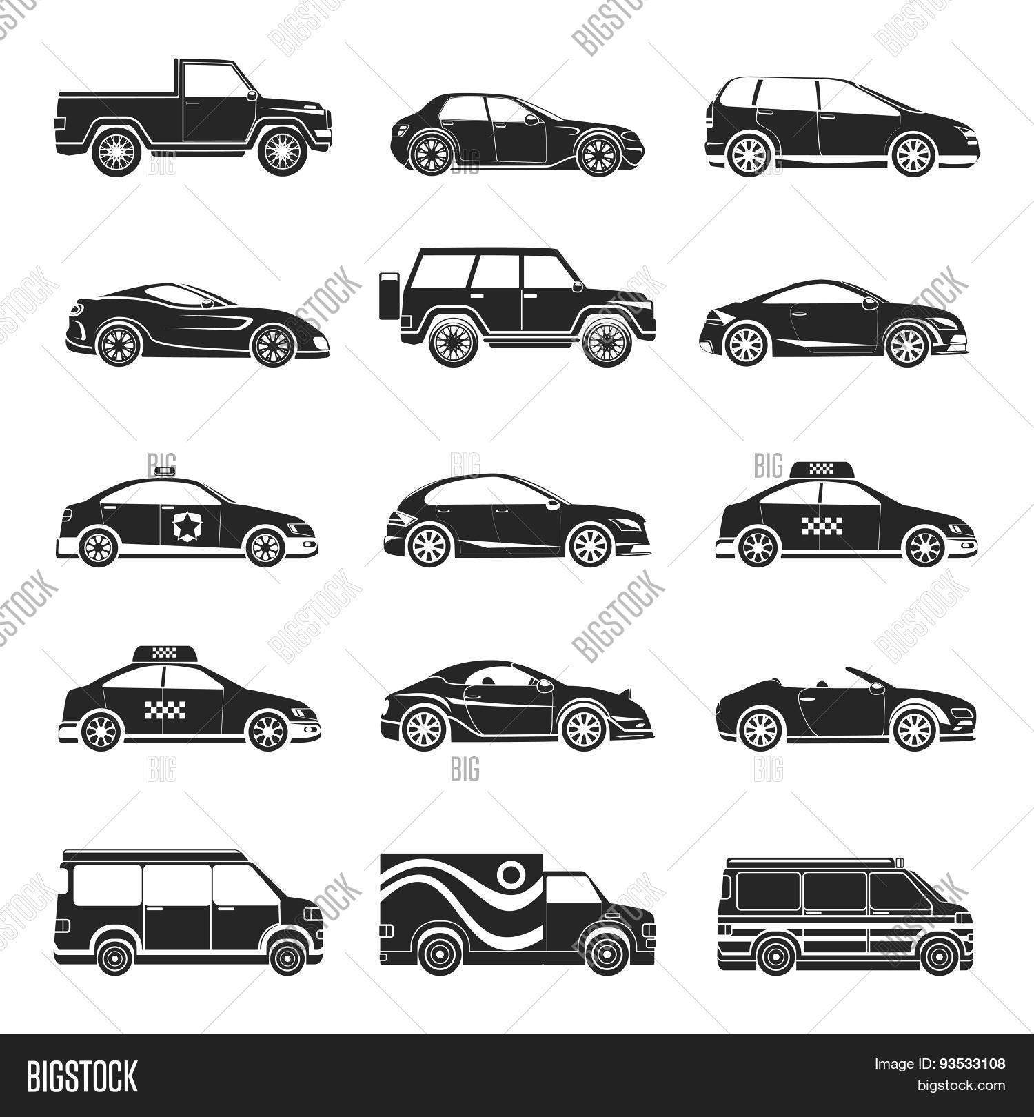 Car Icons Set Vector & Photo (Free Trial) | Bigstock