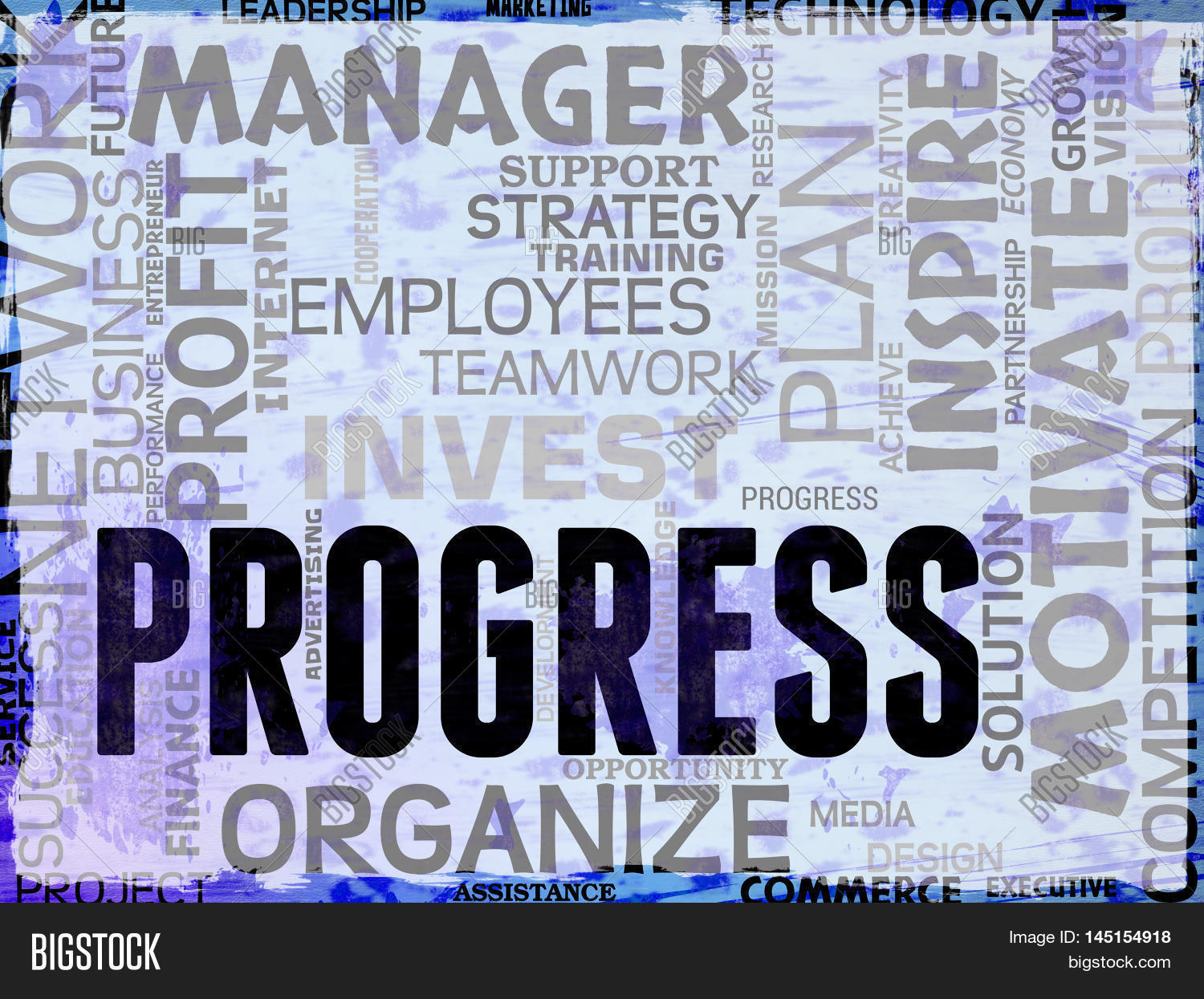 Progress Words Show Image & Photo (Free Trial) | Bigstock