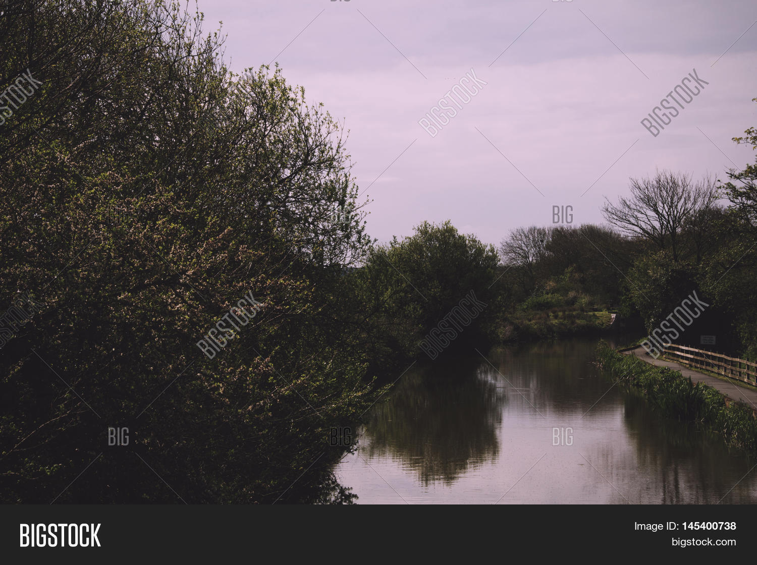 View Along Canal Path Image & Photo (Free Trial) | Bigstock
