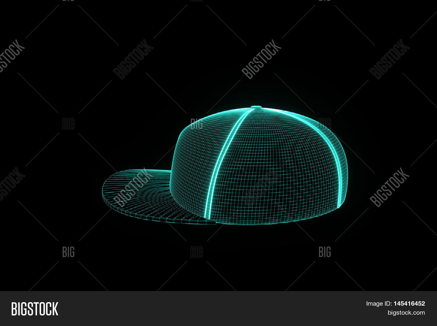 3D Hat Cap Wireframe Image & Photo (Free Trial) | Bigstock
