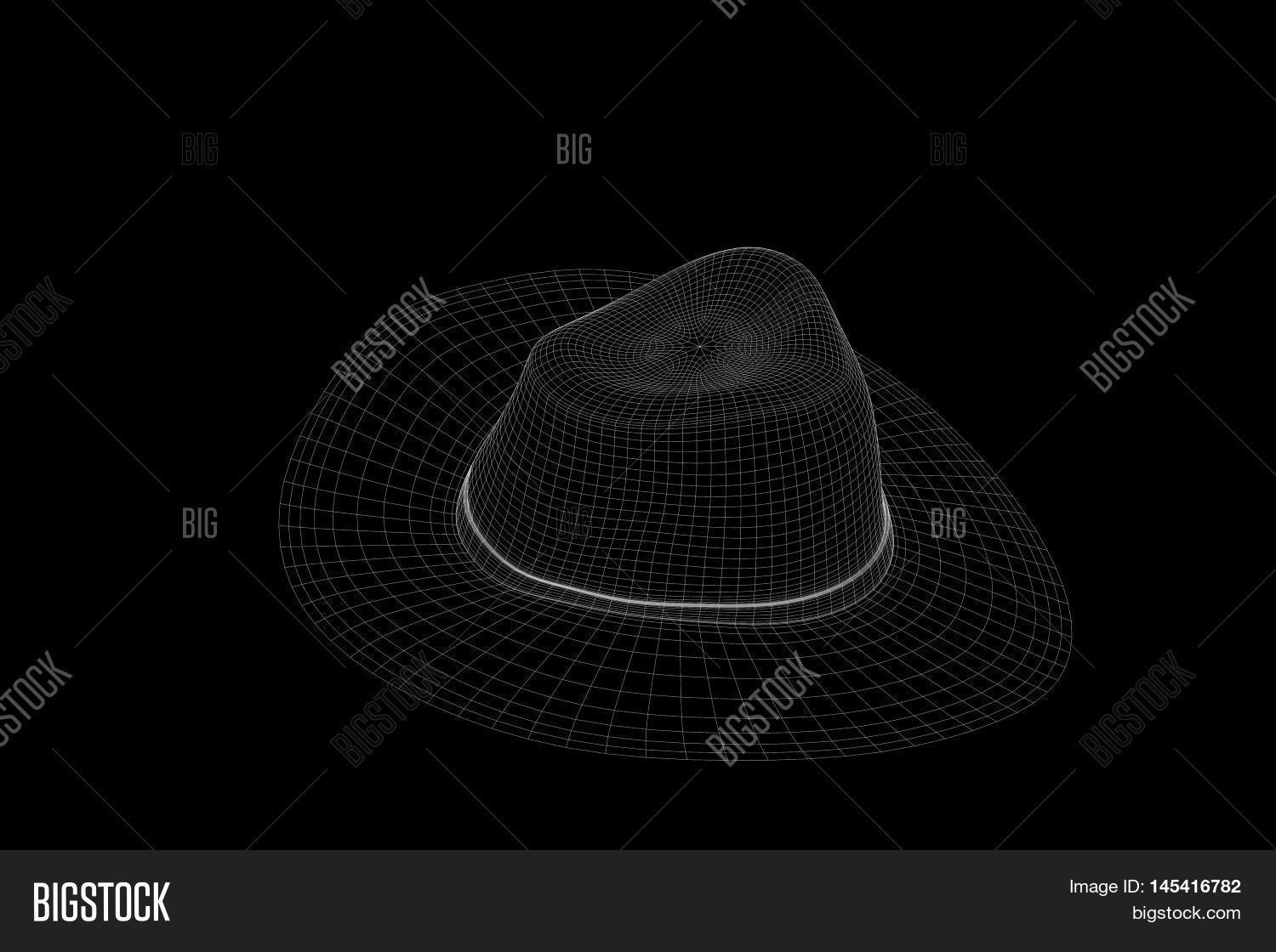3D Hat Cap Wireframe Image & Photo (Free Trial) | Bigstock