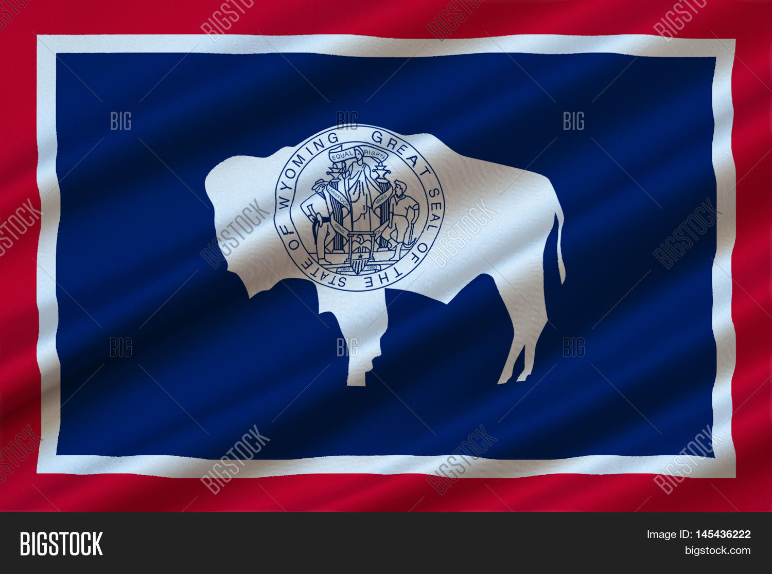 Flag Wyoming State Image & Photo (Free Trial) | Bigstock