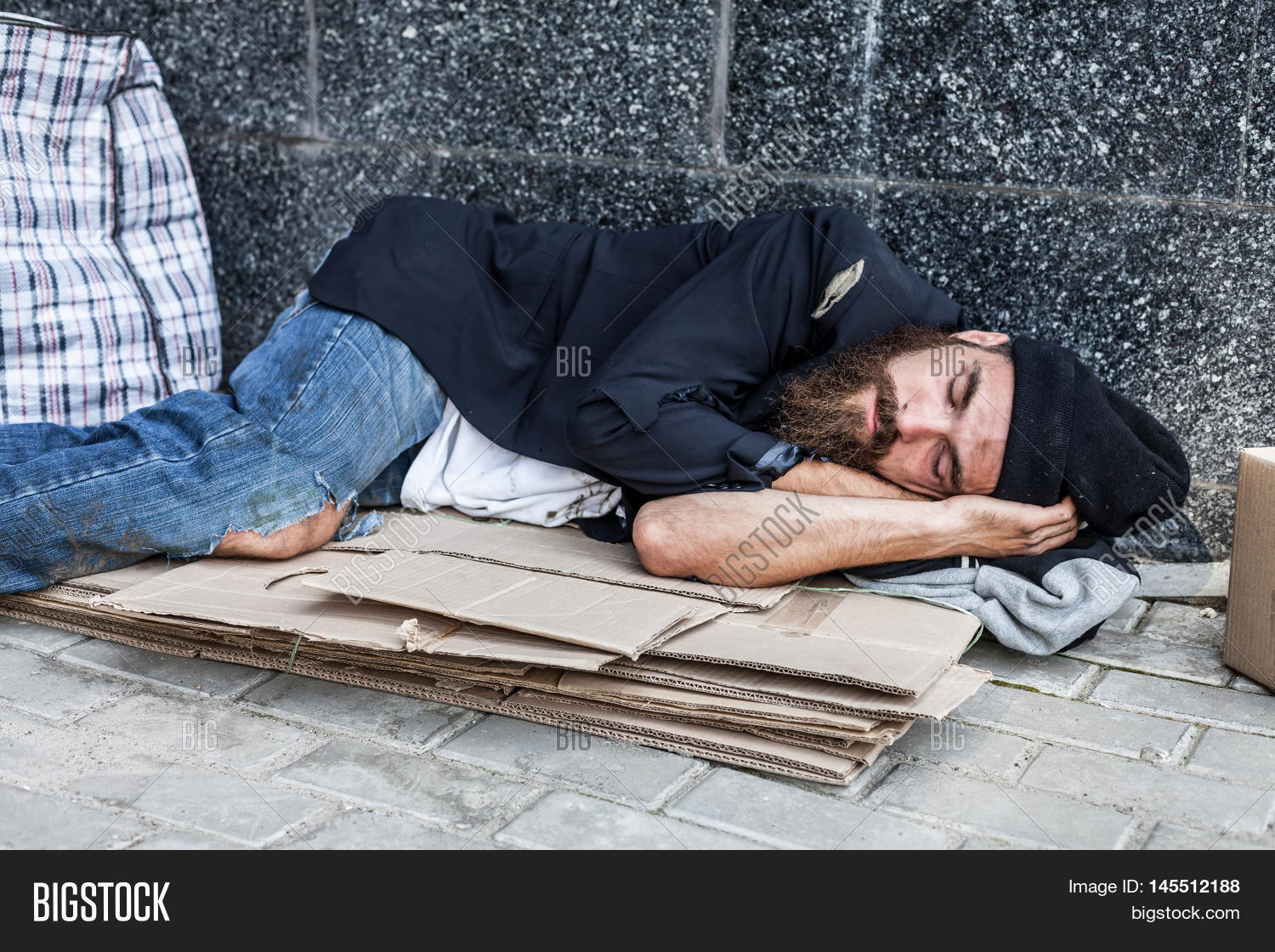 Vagrant Sleeping Image & Photo (Free Trial) | Bigstock