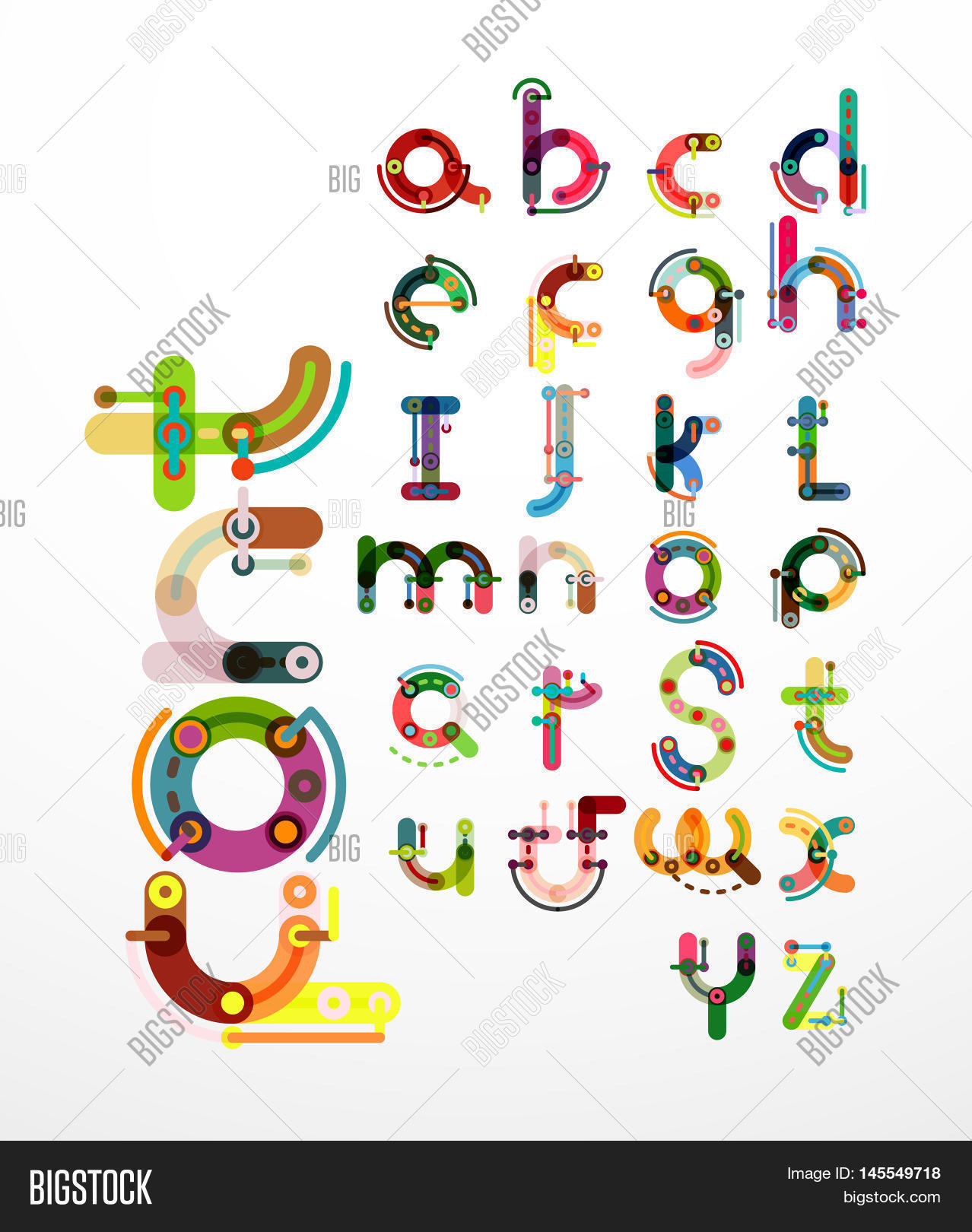 Linear Design Font, Image & Photo (Free Trial) | Bigstock