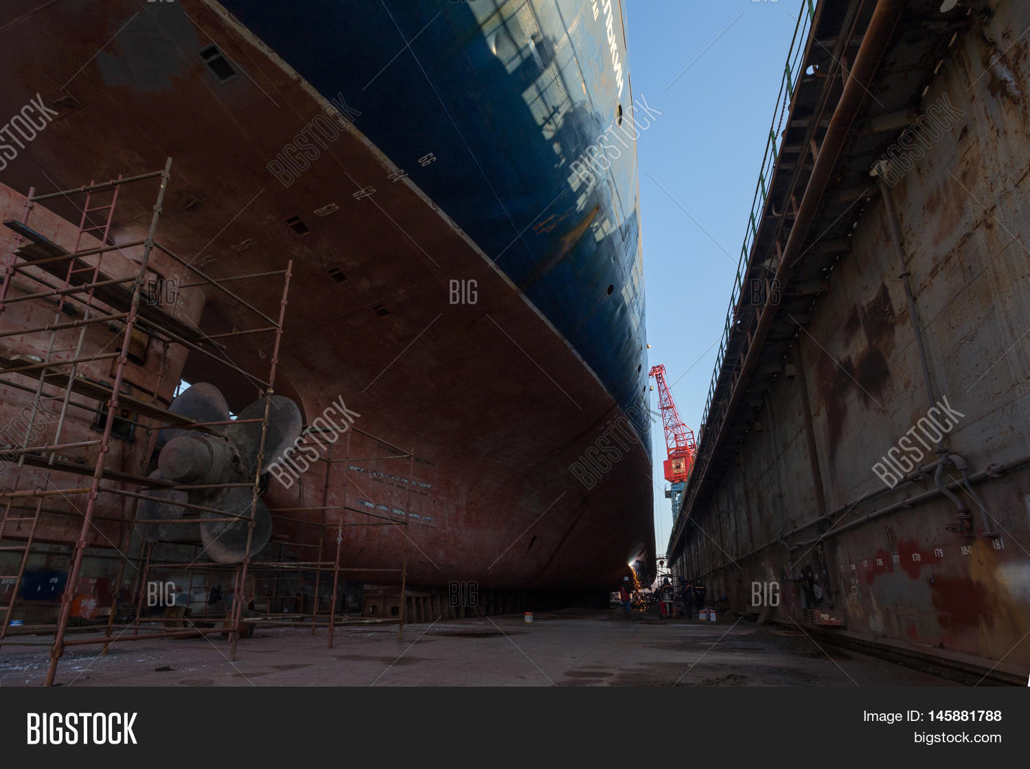 Repair Ship Dock Dry Image & Photo (Free Trial) | Bigstock