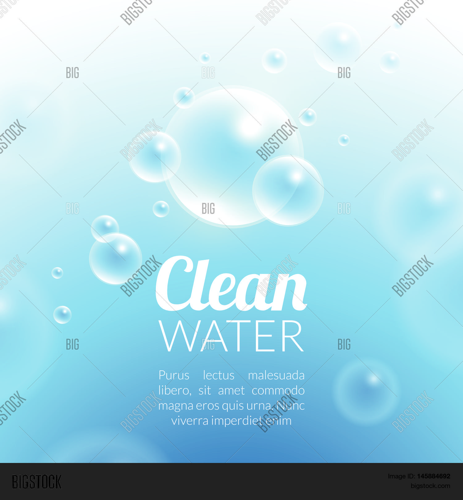 Clean Purified Water Vector & Photo (Free Trial) | Bigstock