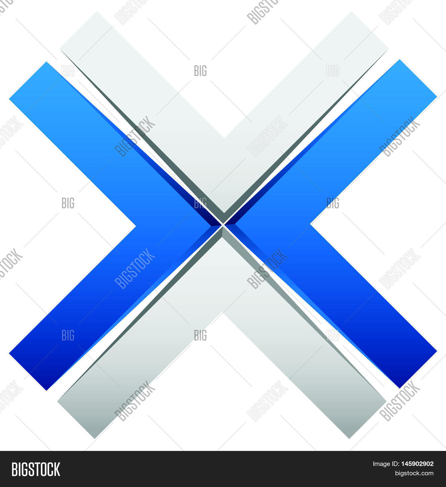 Bright Cross, X Sign Vector & Photo (Free Trial) | Bigstock