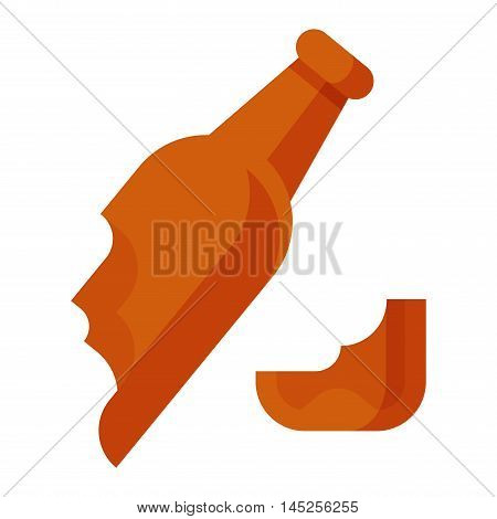Broken Bottle Glass Vector & Photo (Free Trial) | Bigstock