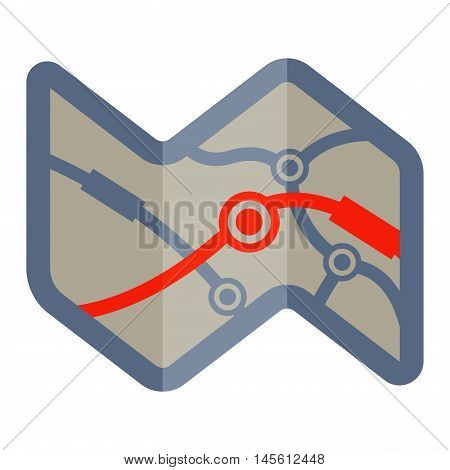 Vector Wavy Road Map Vector & Photo (Free Trial) | Bigstock