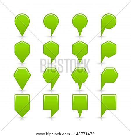 Flat Green Color Map Vector & Photo (Free Trial) | Bigstock