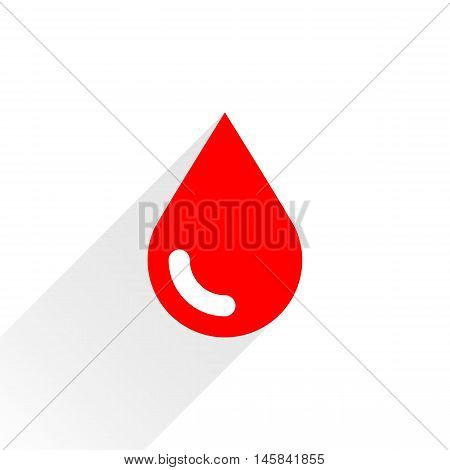 Red Drop Icon Gray Vector & Photo (Free Trial) | Bigstock