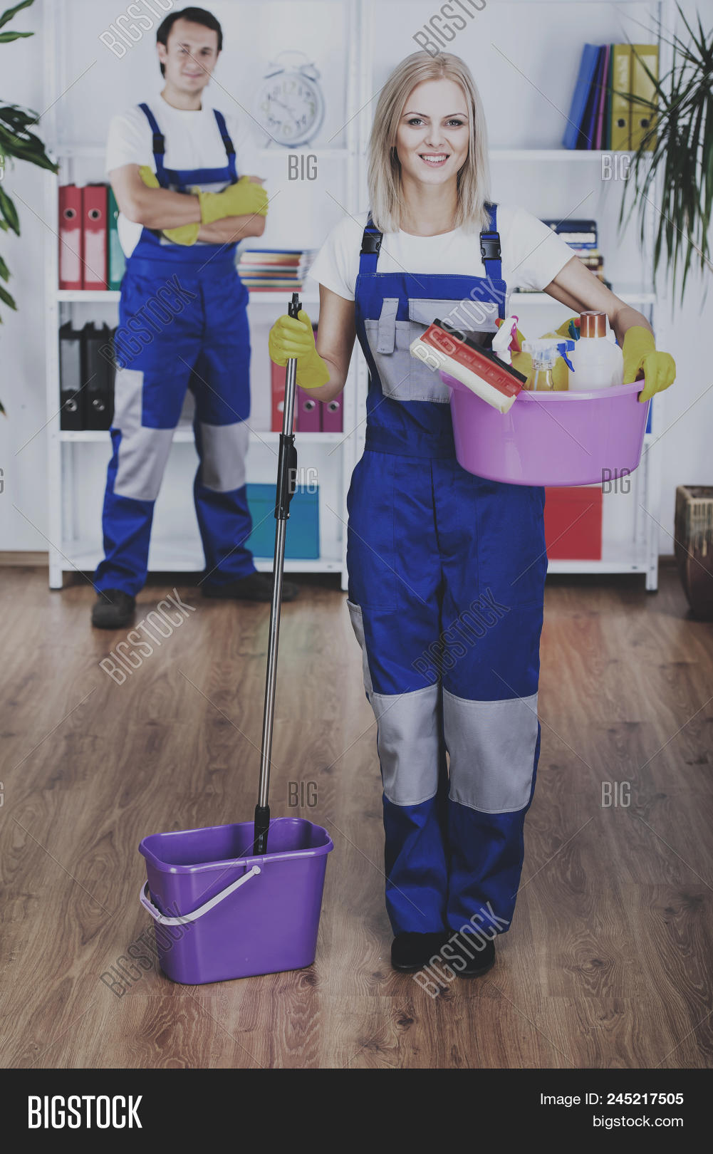 Cleaning Rooms Team Image & Photo (Free Trial) | Bigstock