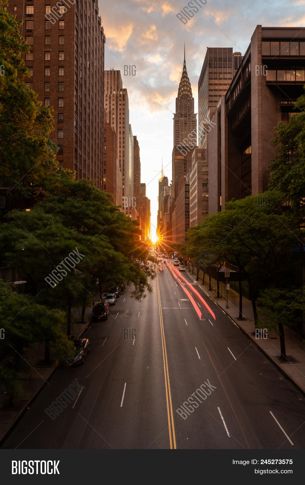 Sun Setting Along Image & Photo (Free Trial) | Bigstock