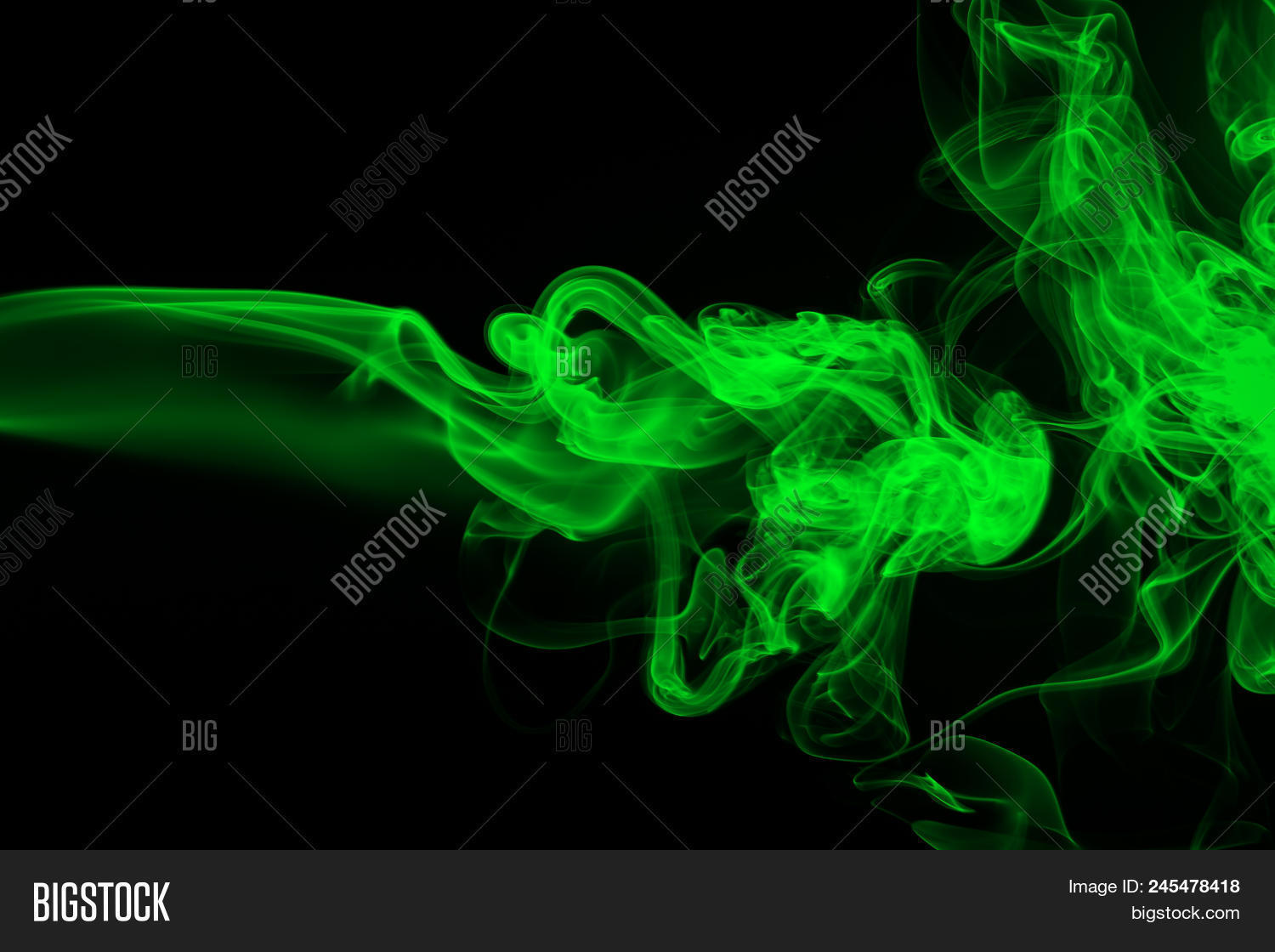 Green Smoke Abstract Image & Photo (Free Trial) | Bigstock
