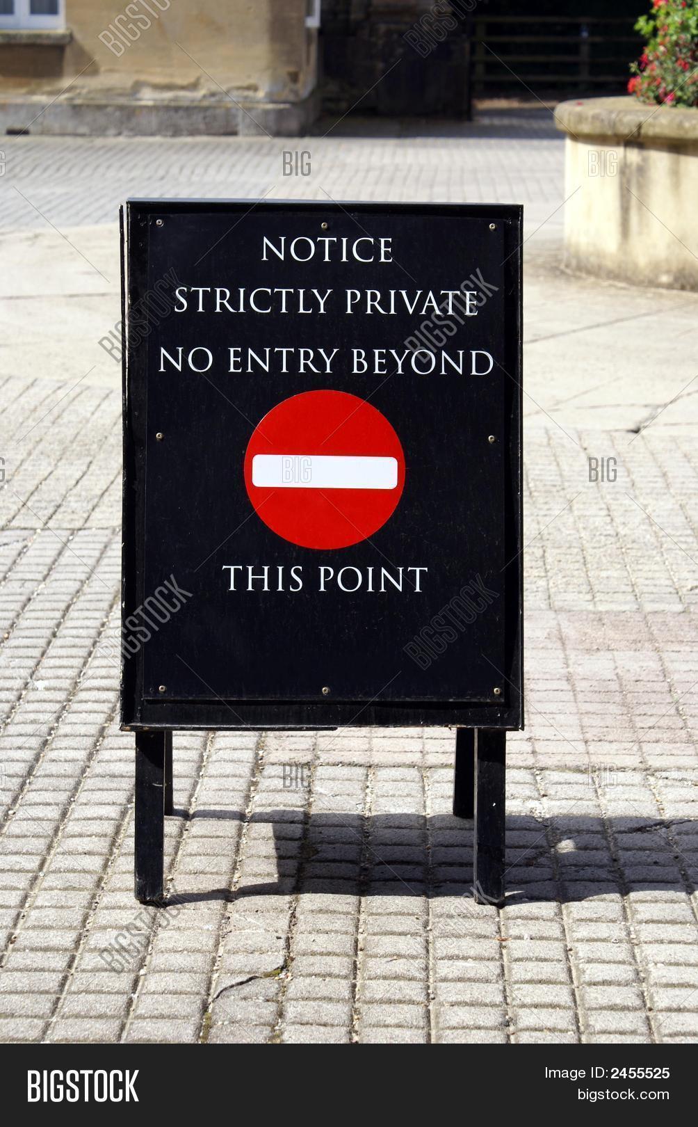 Sign. No Entry Sign. Image & Photo (Free Trial) | Bigstock
