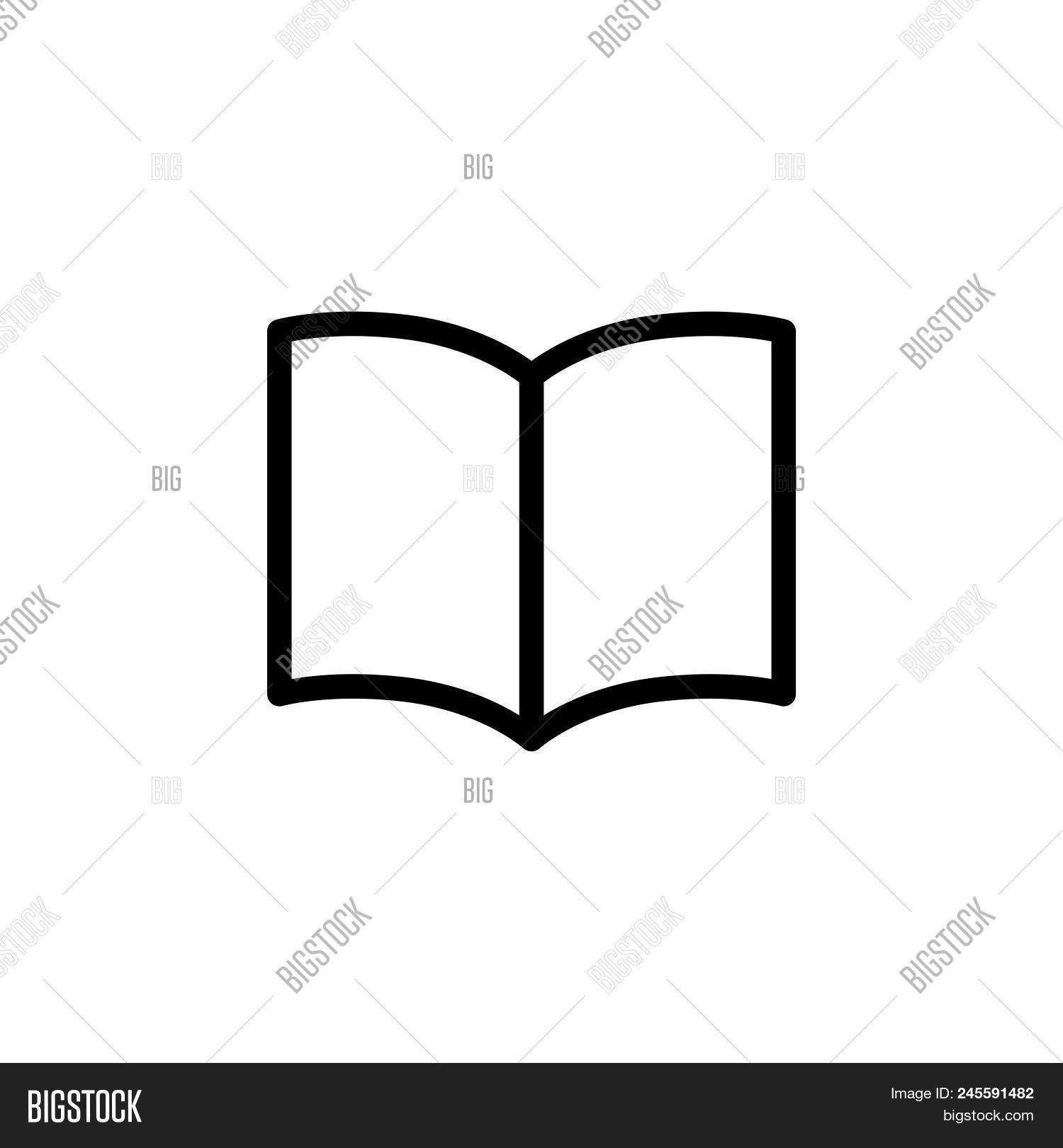 Open Book Vector Icon Vector & Photo (Free Trial) | Bigstock