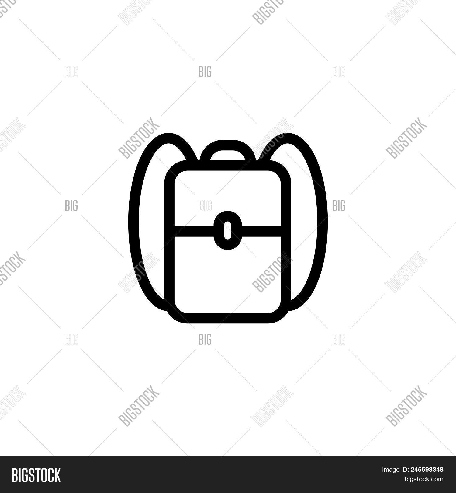 Backpack Vector Icon Vector & Photo (Free Trial) | Bigstock