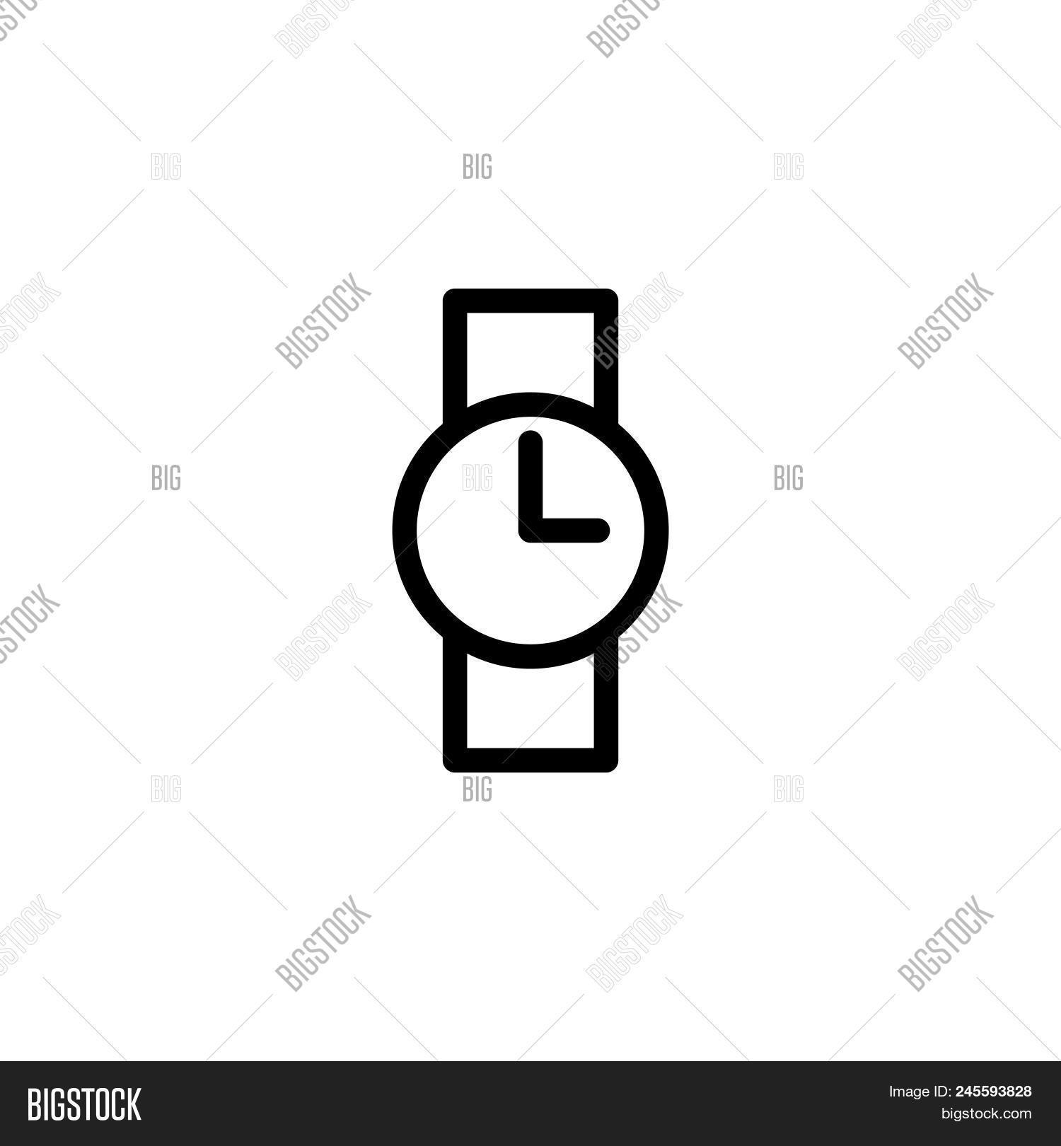 Watch Vector Icon On Vector & Photo (Free Trial) | Bigstock