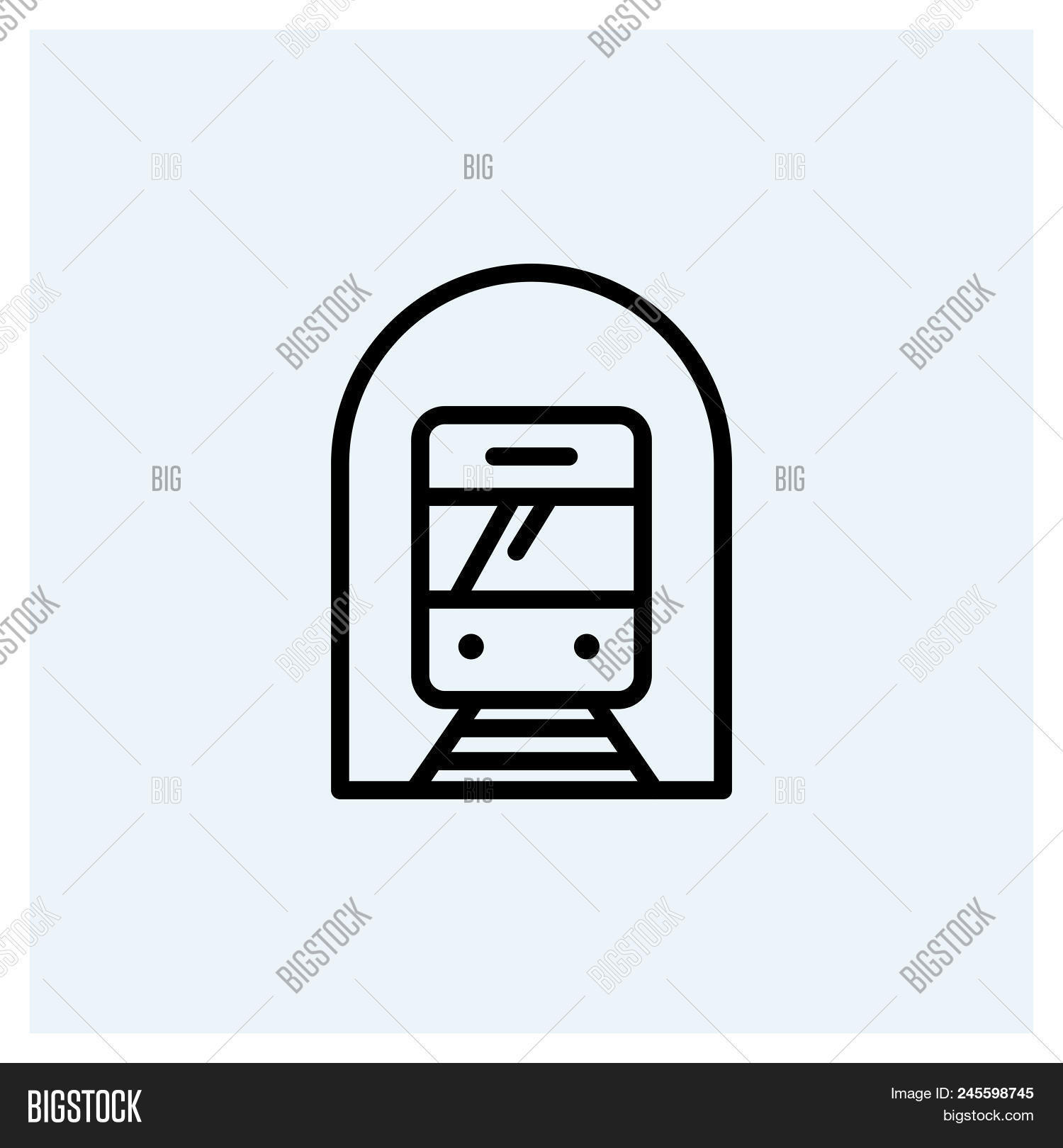 Subway Icon Vector Vector & Photo (Free Trial) | Bigstock
