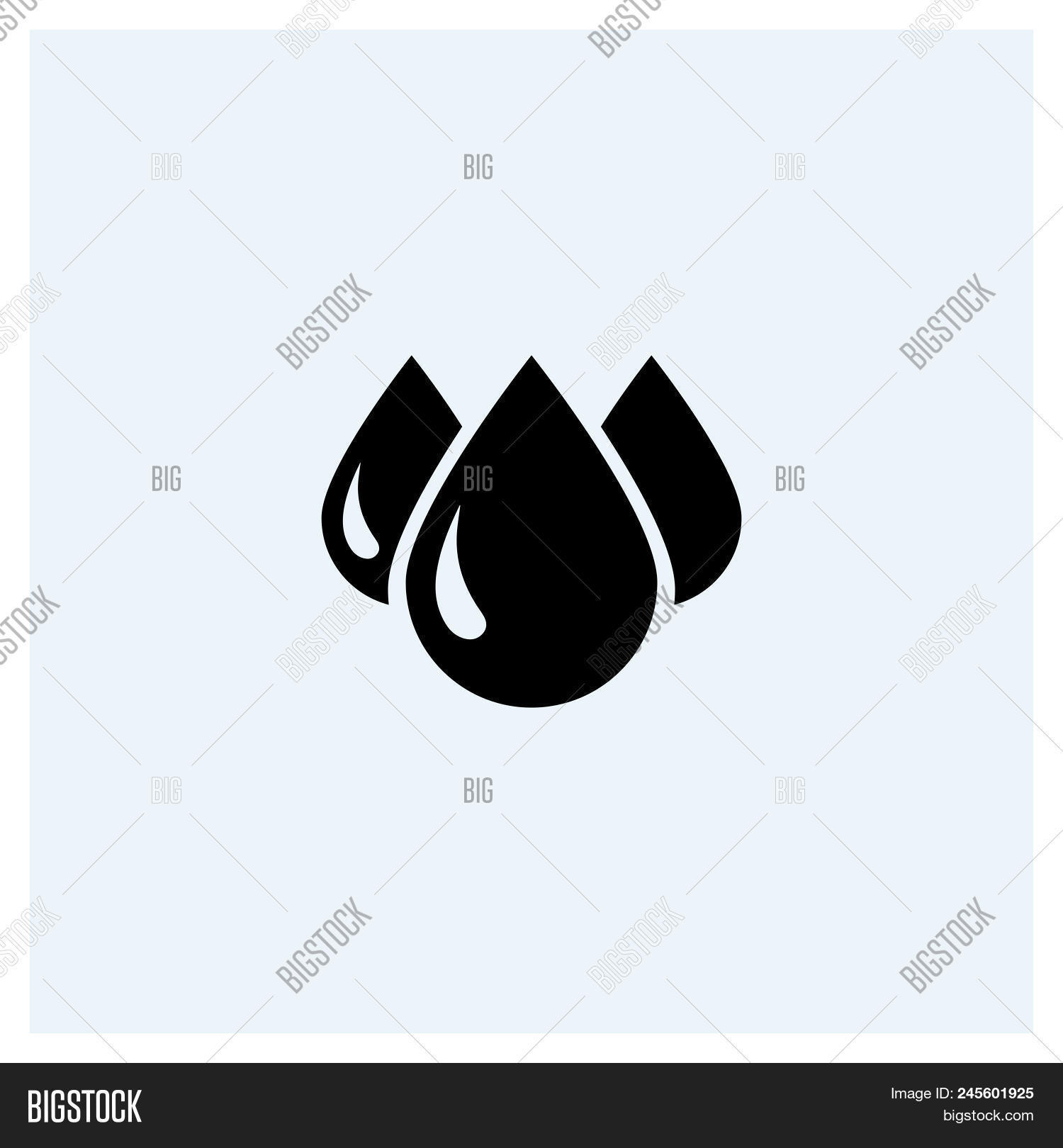 Drops Icon Vector Vector & Photo (Free Trial) | Bigstock