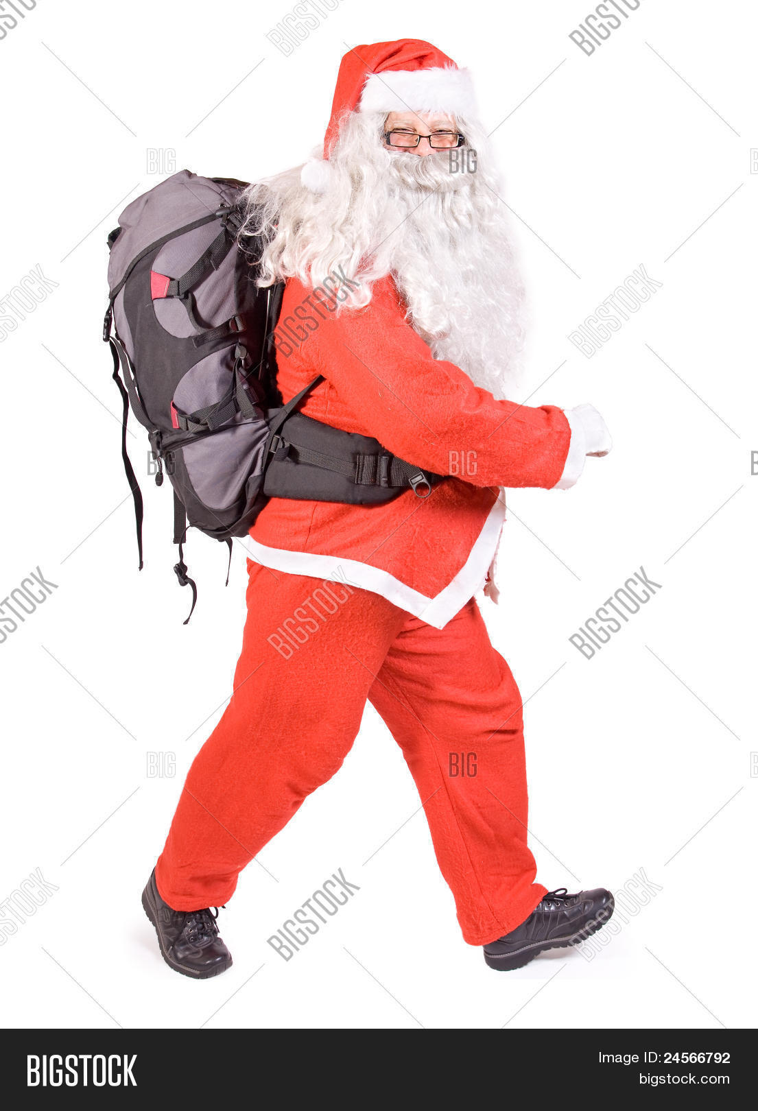 Santa Claus Backpack Image & Photo (Free Trial) | Bigstock