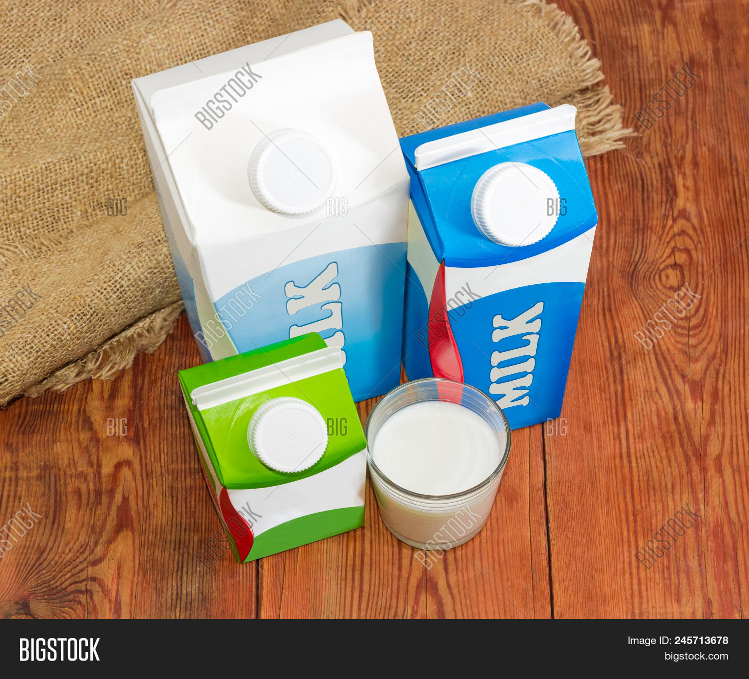 Two Milk Carton Milk Image & Photo (Free Trial) | Bigstock