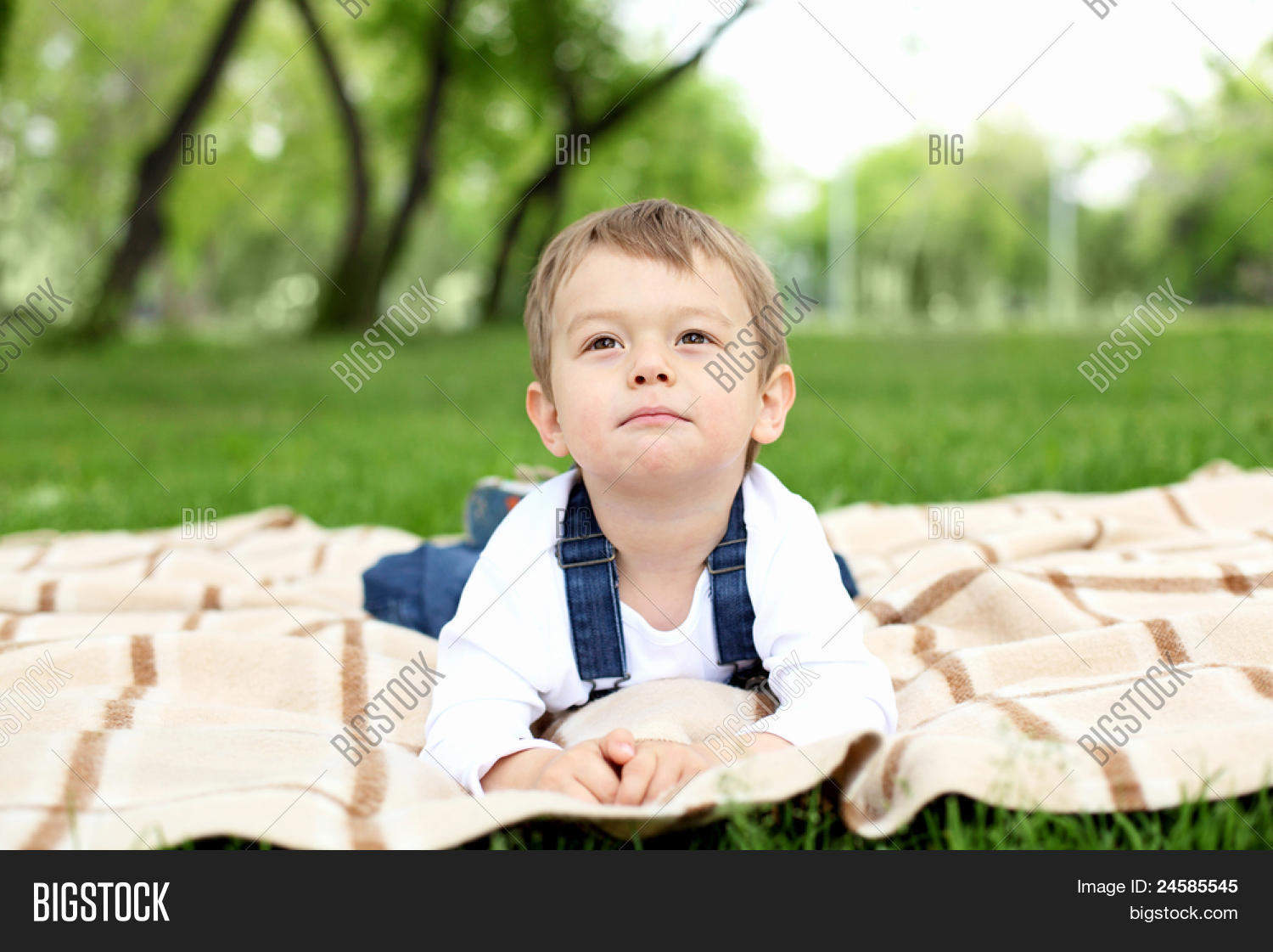 Portrait Boy Laying On Image & Photo (Free Trial) | Bigstock