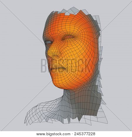 Head Person 3d Grid. Vector & Photo (Free Trial) | Bigstock