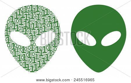 Alien Face Collage Vector & Photo (Free Trial) | Bigstock