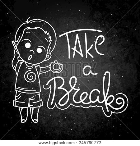 Take Break. Cute Vector & Photo (Free Trial) | Bigstock