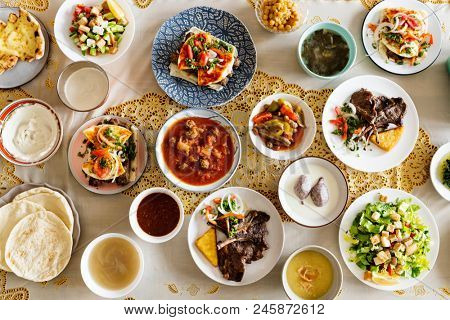 Various Islamic Foods Image & Photo (Free Trial) | Bigstock