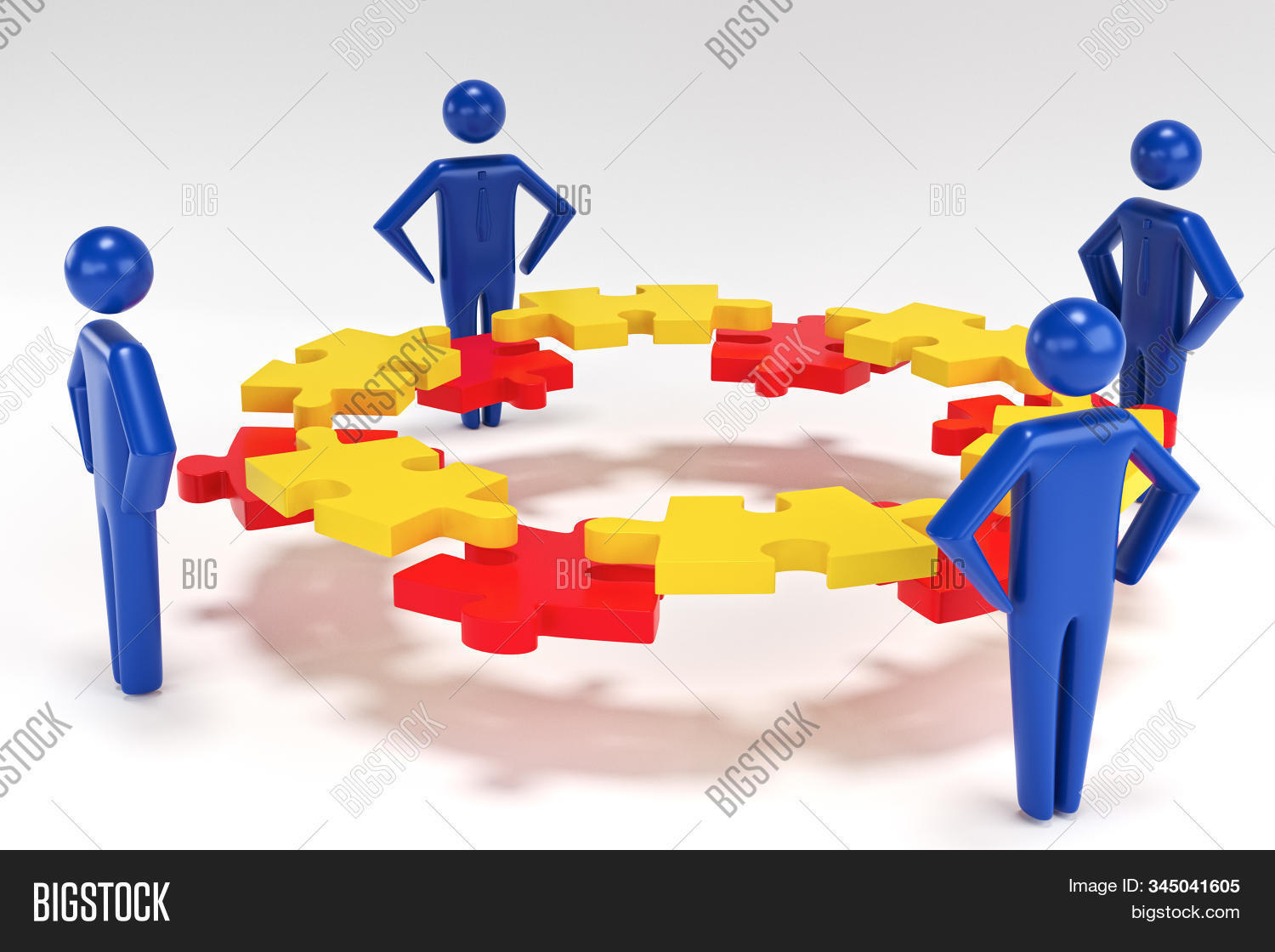 Four Human 3d Figures Image & Photo (Free Trial) | Bigstock