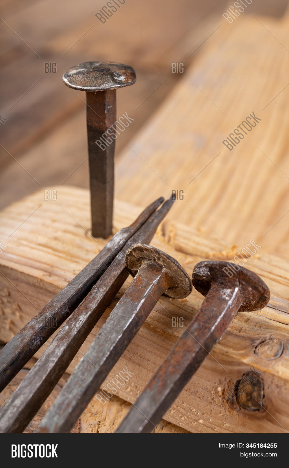 Old Rusty Nails On Image & Photo (Free Trial) | Bigstock