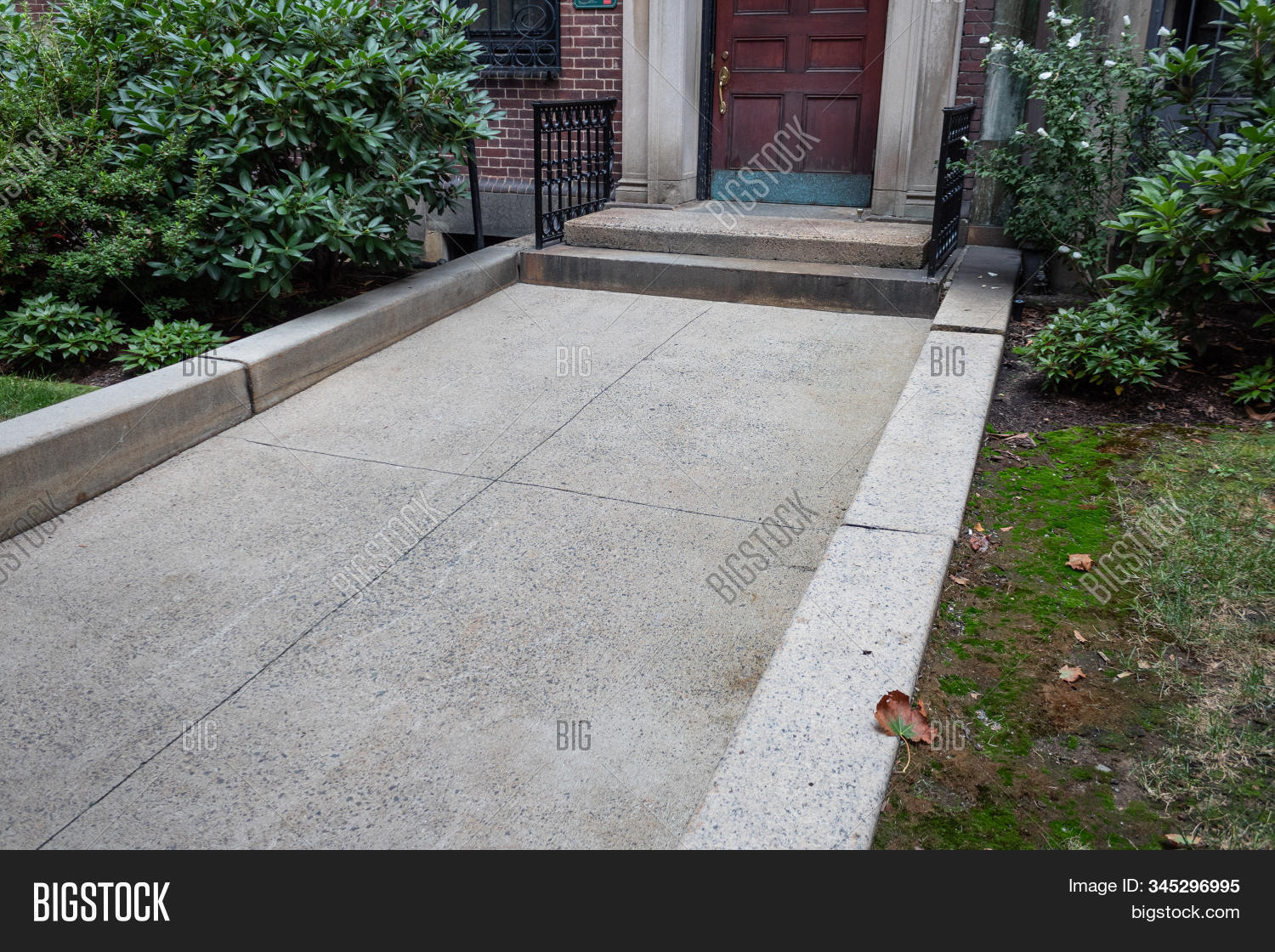 Curbed Walkway Low Image & Photo (Free Trial) | Bigstock