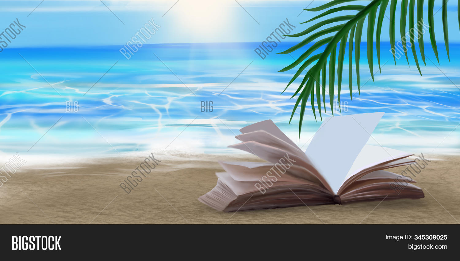 Open Book On Beach, Image & Photo (Free Trial) | Bigstock