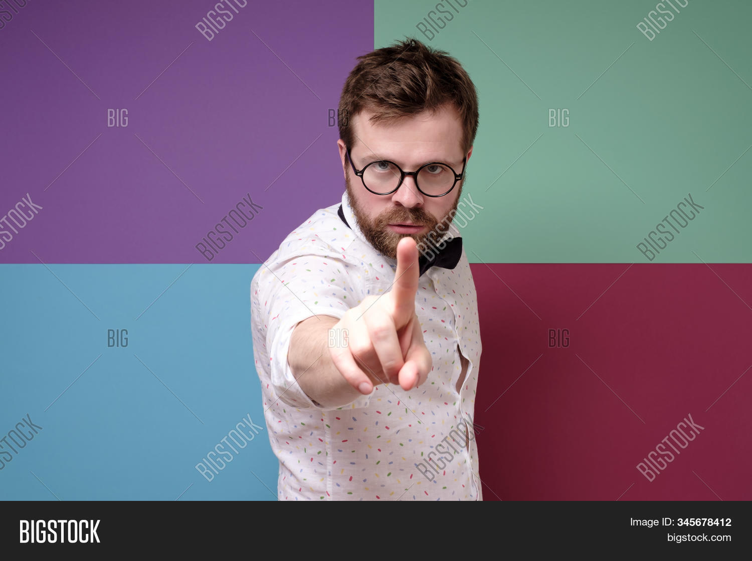 Stern Man Round Image & Photo (Free Trial) | Bigstock