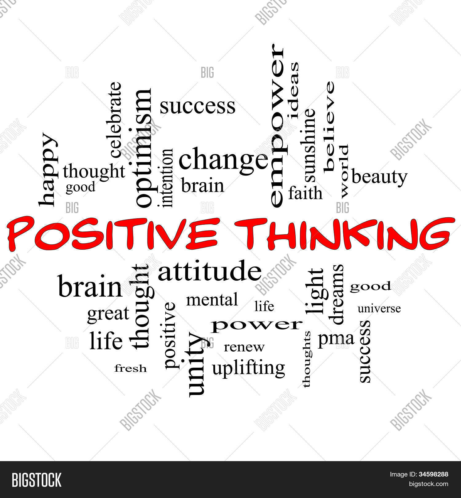 Positive Thinking Word Image & Photo (Free Trial) | Bigstock