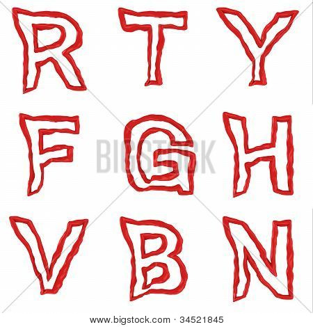 Capital Letters Red Image & Photo (Free Trial) | Bigstock
