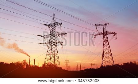 Powerline Against Image & Photo (Free Trial) | Bigstock